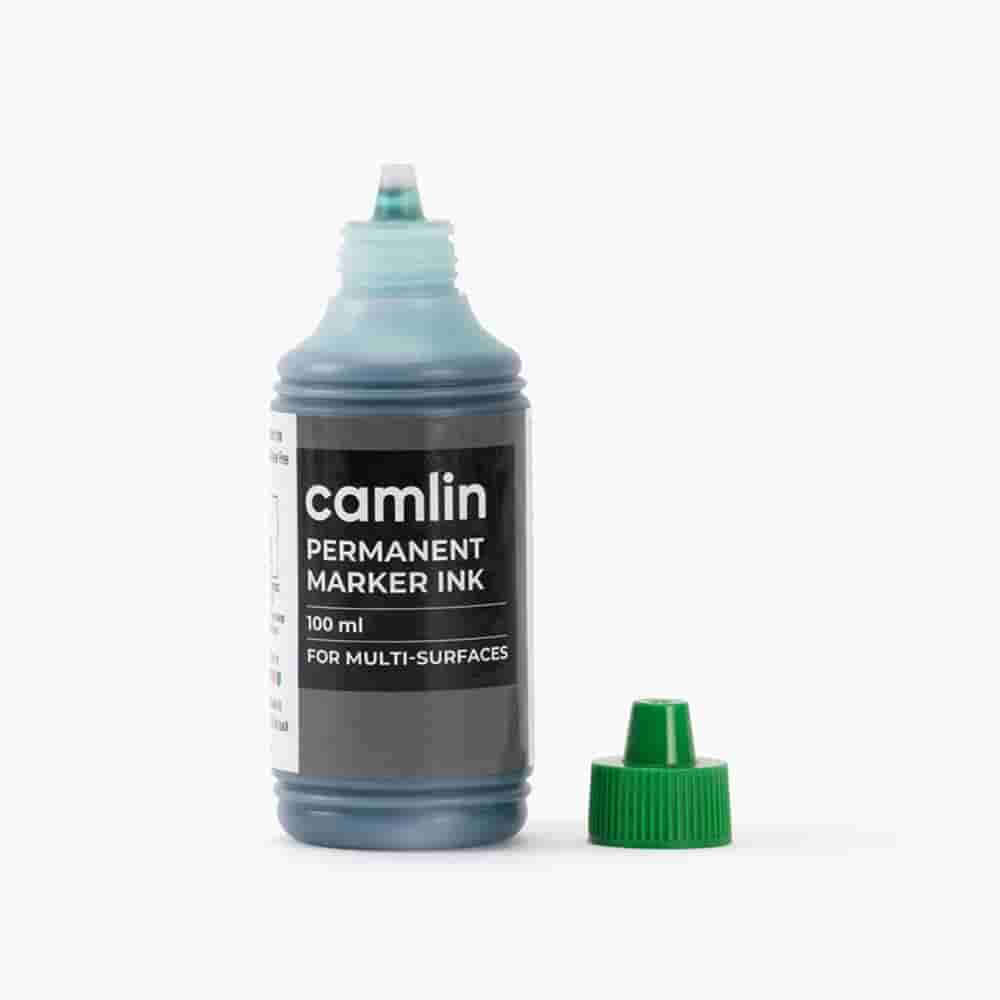 Camlin Permanent Marker Ink Green 100 ml | Ant Mascot