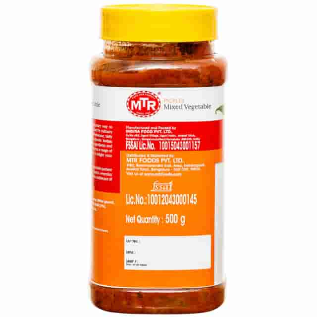 MTR Mixed Vegetable Pickle 500g | Ant Mascot | Ant Mascot