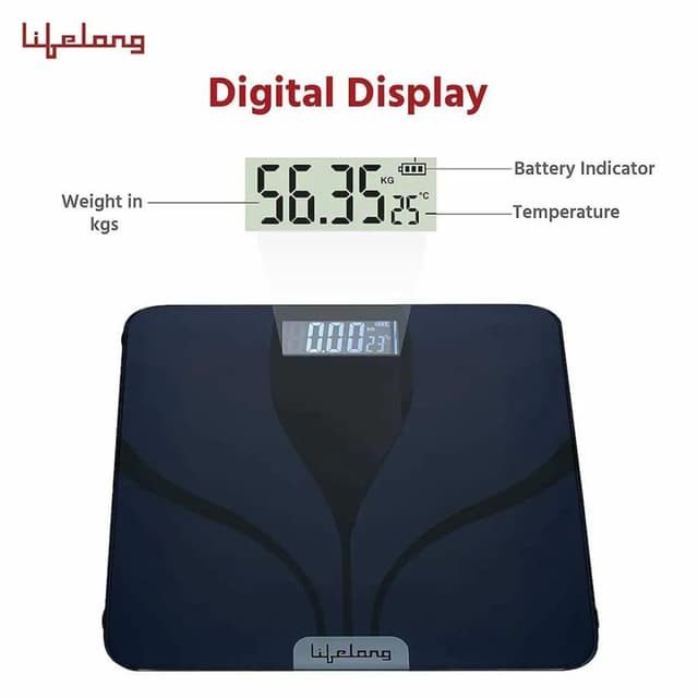 Lifelong Digital Weighing Scale Glass Weighing Scale Machine